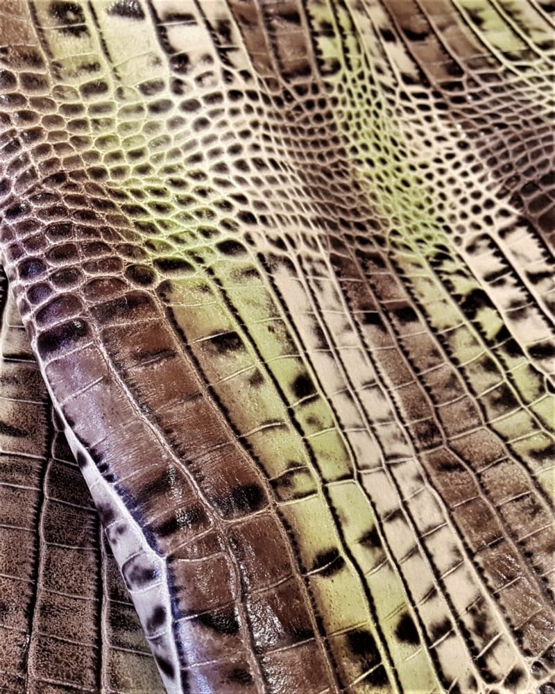 Alligator Embossed Cow Leather | Avetco Leather Hides and Eva Foam