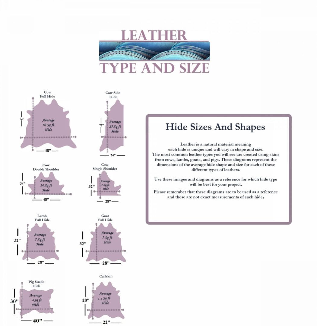 The Ultimate Leather Buying Types and Sizes | Avetco Inc.