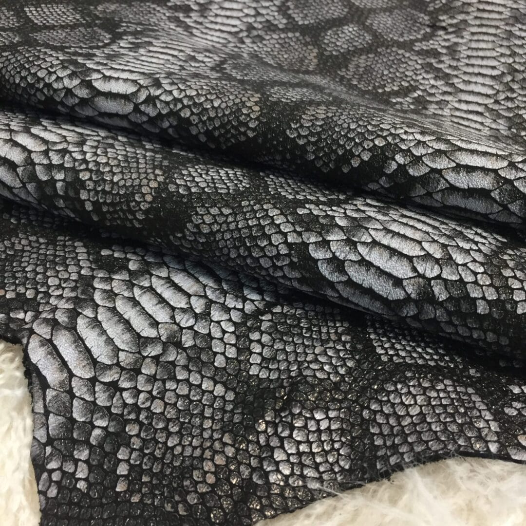 Snake Print Lambskin Leather 2 Oz.| Avetco Leather