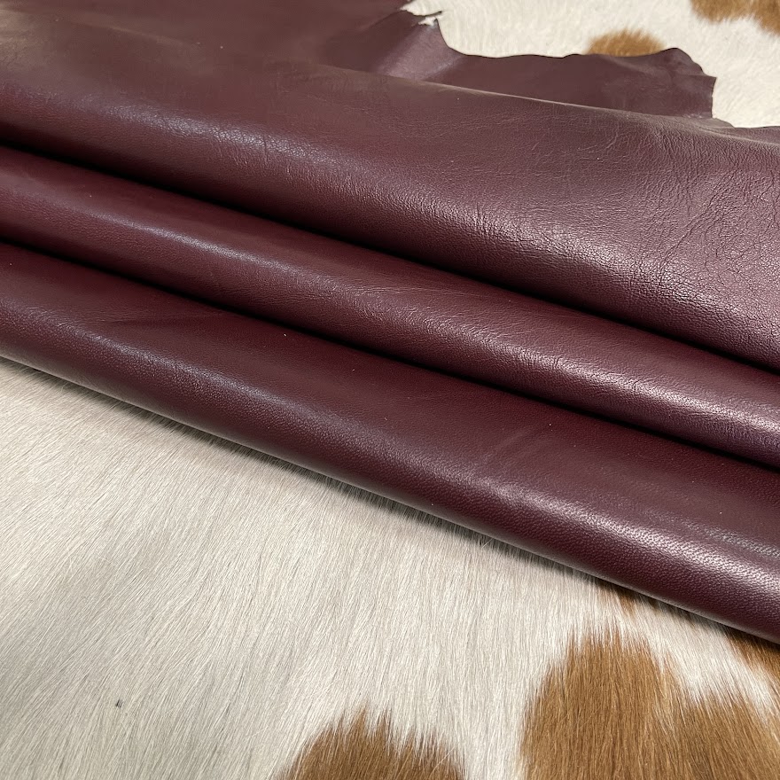 Economy Lamb Nappa Leather- Multiple Hides Burgundy | Avetco Leather